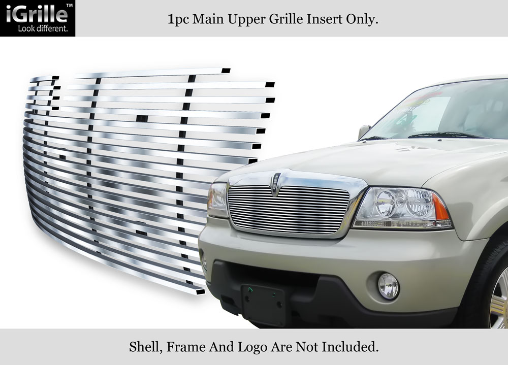 Fits 2003-2005 Lincoln Aviator Main Upper Stainless Steel Billet Grille ...
