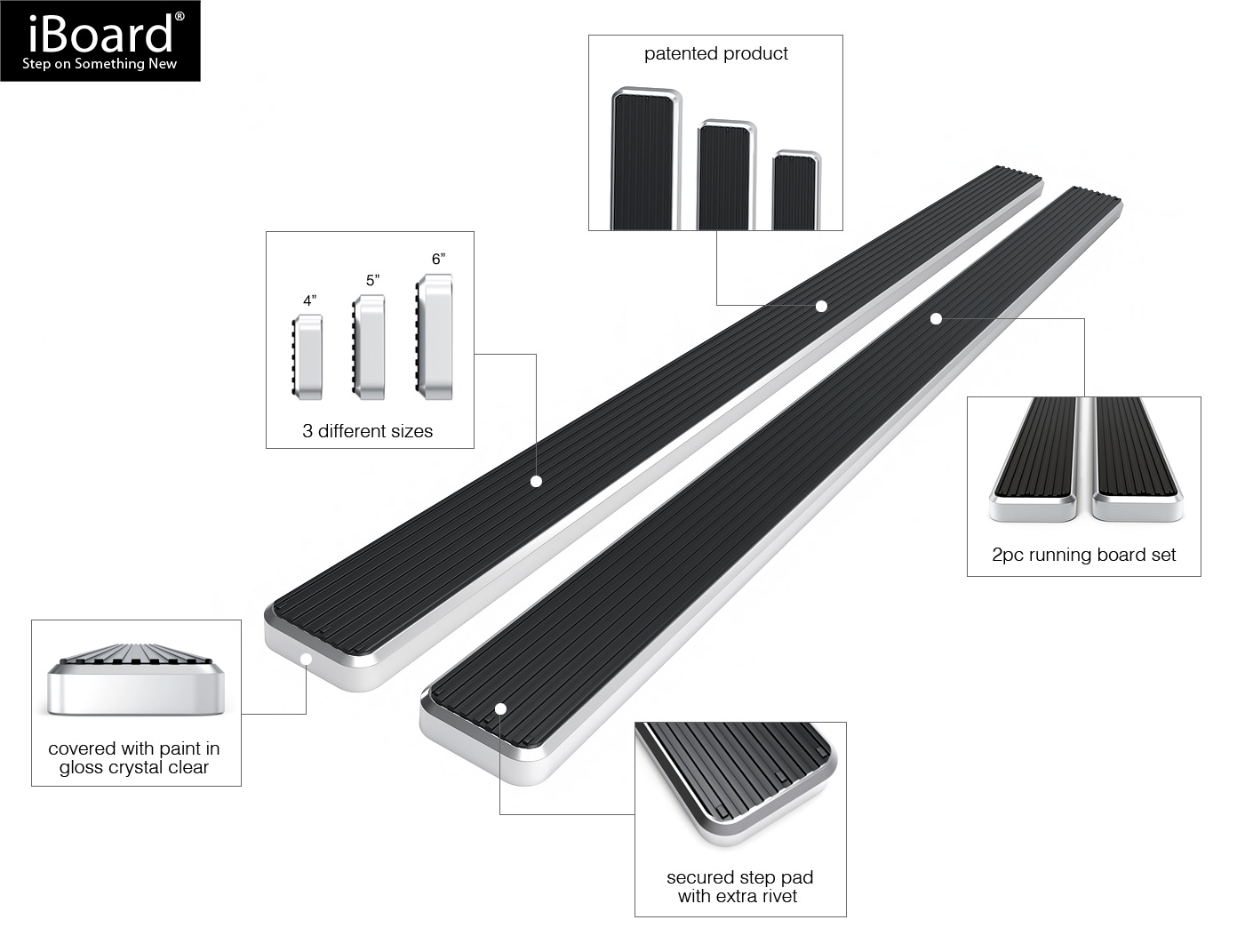 5" iBoard Running Boards Nerf Bars Fit 02-07 Jeep Liberty | eBay